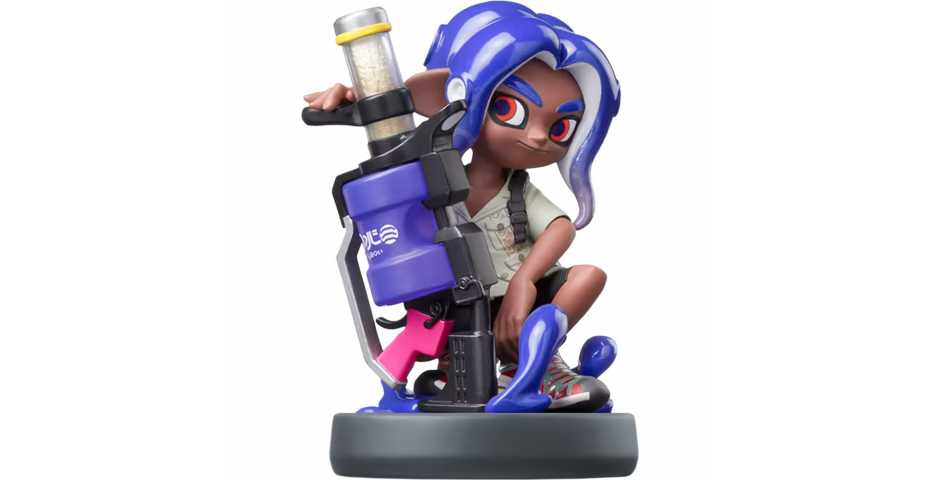 Комплект фигурок amiibo - Octoling (Blue) + Inkling (Yellow) + Smallfry ...